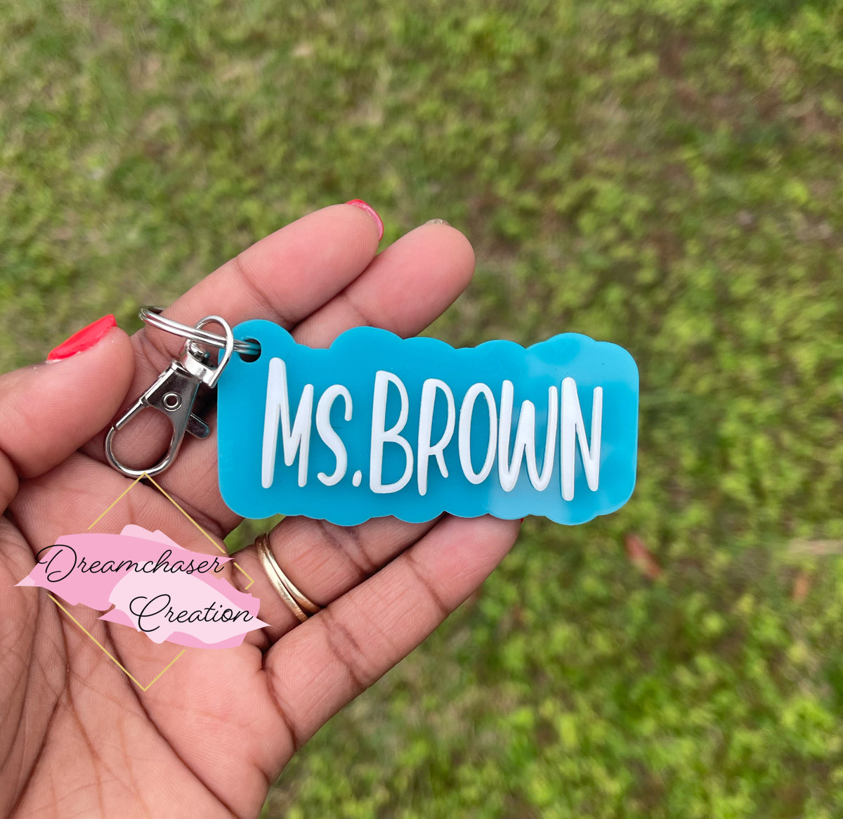 Acrylic Name Keychain – DreamChaser Creation